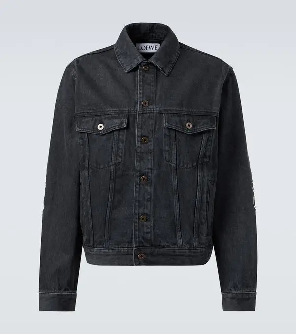 Loewe Anagram Denim Jacket - Black