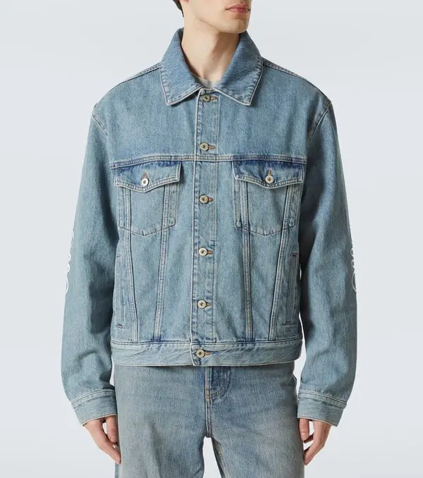 Loewe Anagram Denim Jacket - Blue