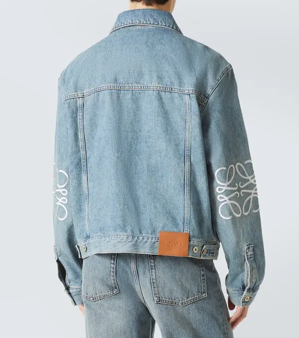 Loewe Anagram Denim Jacket - Blue