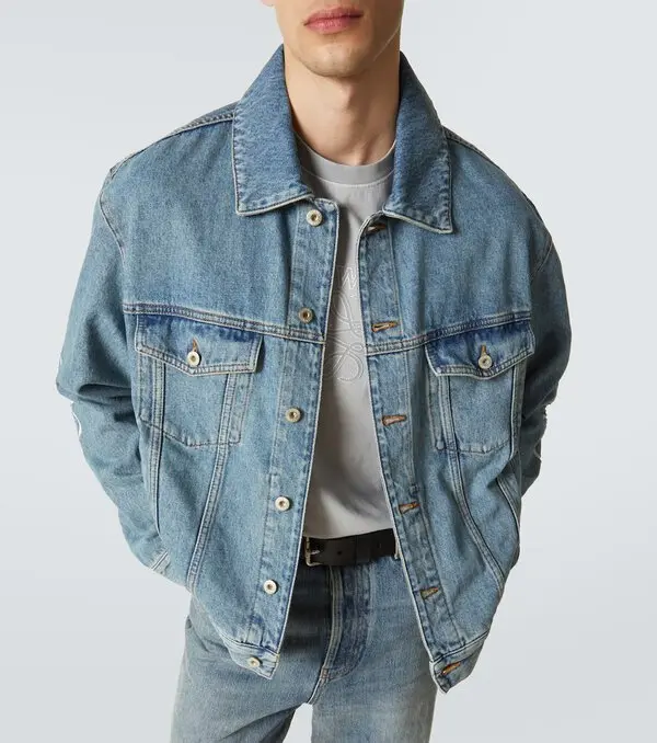 Loewe Anagram Denim Jacket - Blue