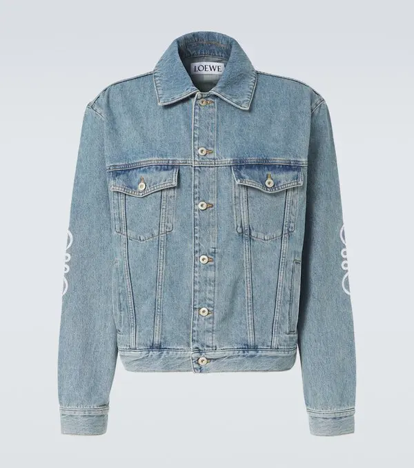 Loewe Anagram Denim Jacket - Blue