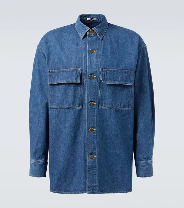 Auralee Denim Shirt - Blue