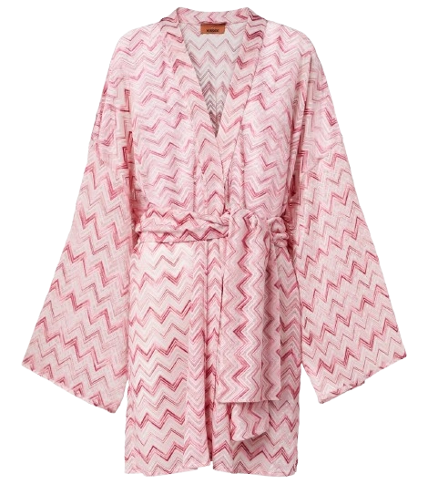 Missoni Zigzag Lamé Robe - Pink