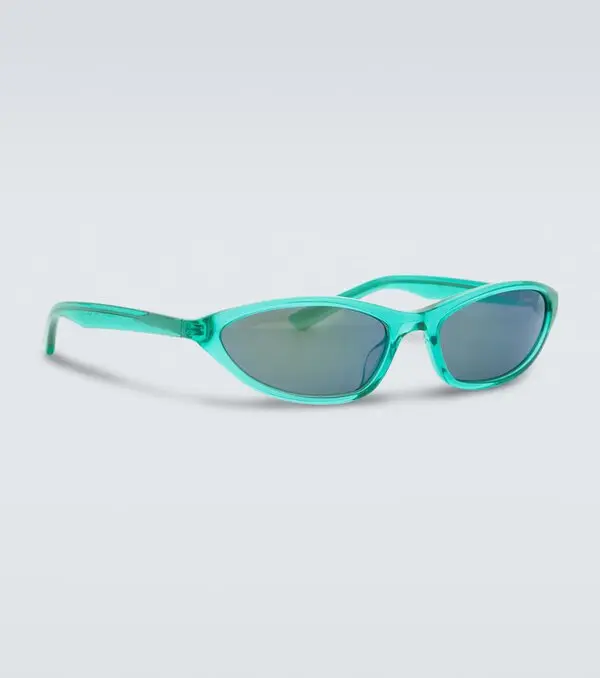 Balenciaga Neo Oval 2.0 Cat-eye Sunglasses - Green