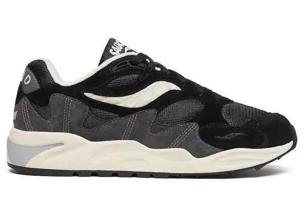Saucony Grid Shadow 2 Essential Sneakers - Black/cream