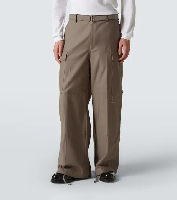 Sacai Cotton Cargo Trousers