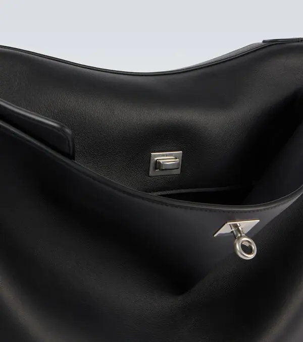 Balenciaga Rodeo Leather Messenger Bag - Black