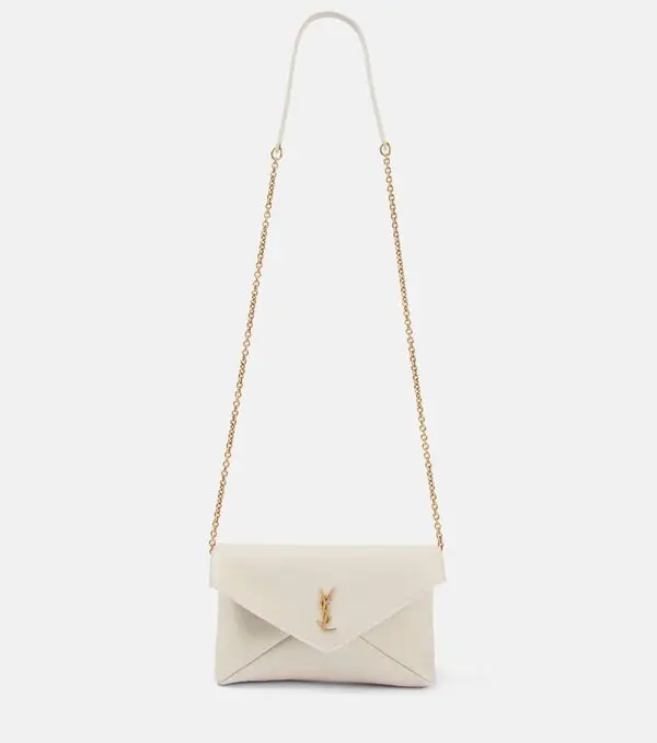 Saint Laurent Cassandre Leather Clutch
