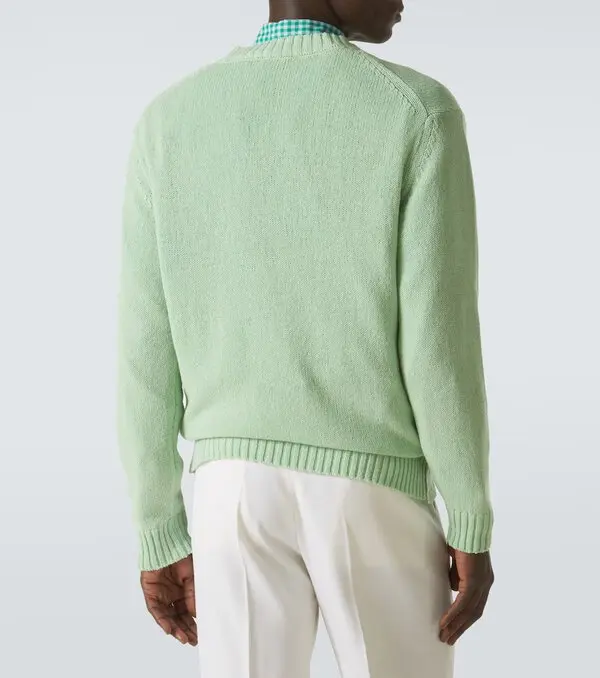 Auralee Cashmere Sweater - Green
