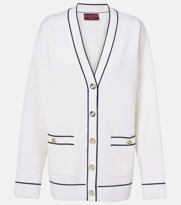 Gucci Wool Cardigan - White