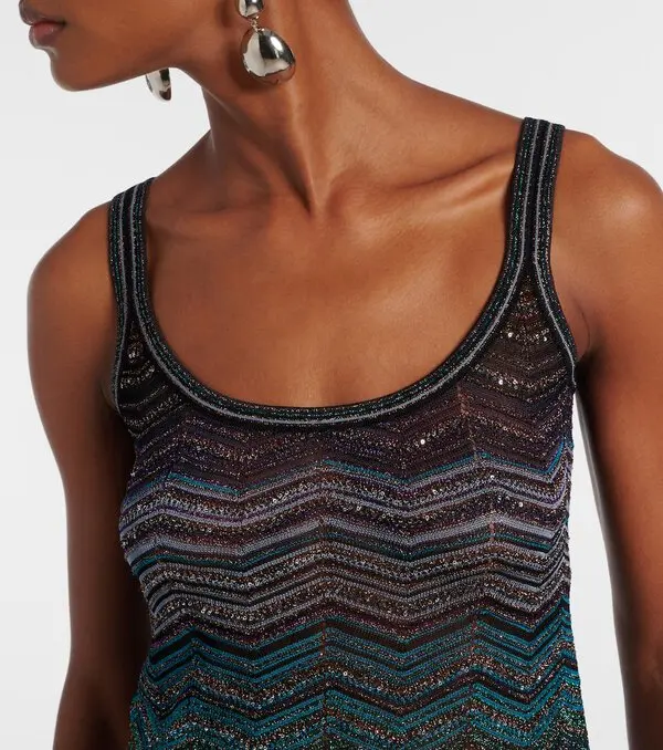 Missoni Zigzag Lamé Top - Multicoloured