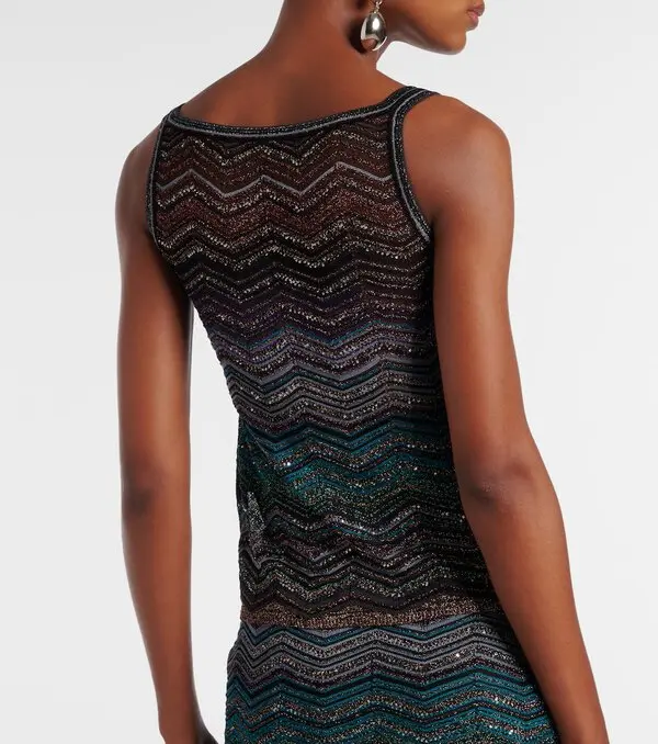 Missoni Zigzag Lamé Top - Multicoloured