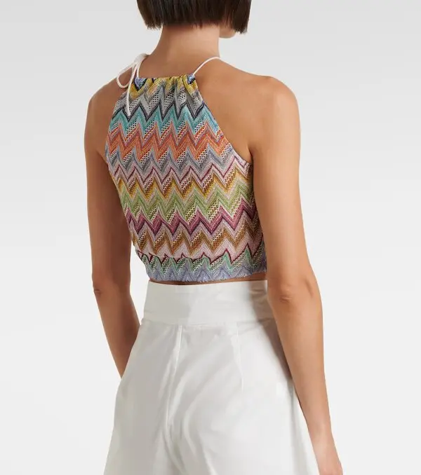 Missoni Zigzag Lamé Top - Multicoloured