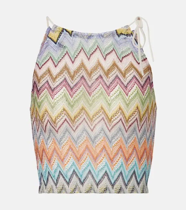 Missoni Zigzag Lamé Top - Multicoloured