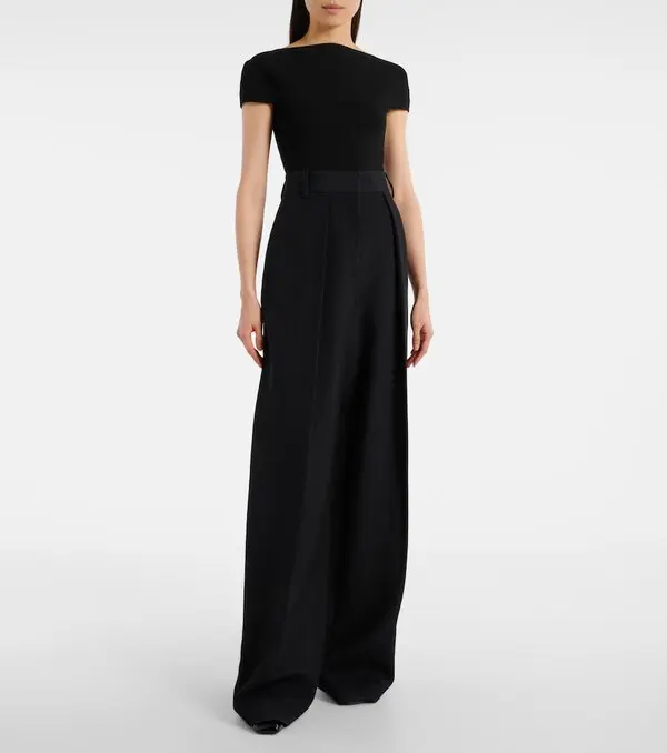 Khaite Maris High-rise Wide-leg Pants