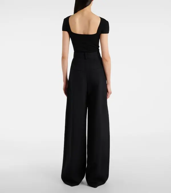 Khaite Maris High-rise Wide-leg Pants