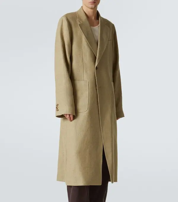 Our Legacy Robe Linen And Silk Overcoat