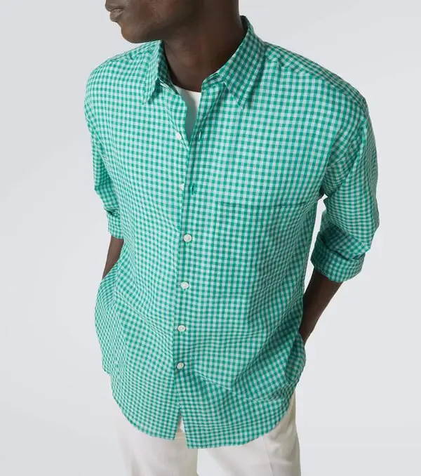 Auralee Gingham Cotton Shirt
