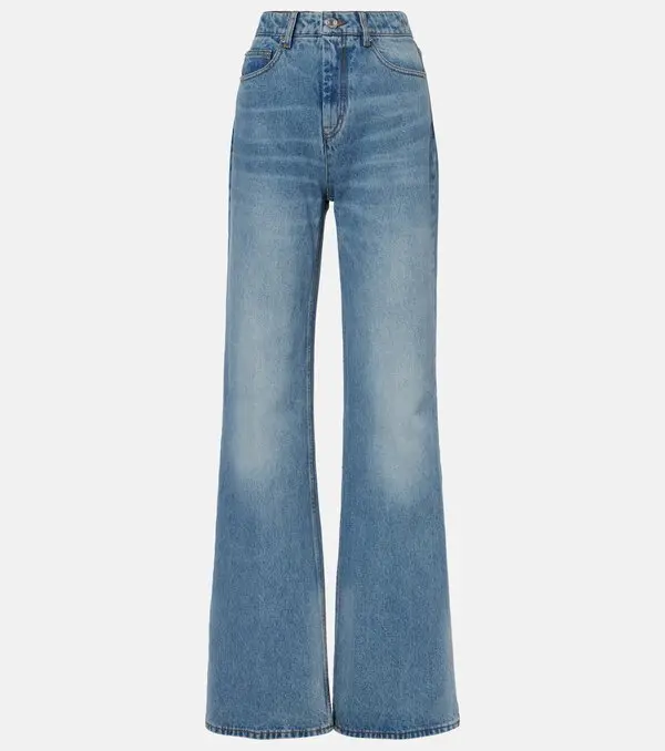 AMI Paris High-rise Flared Jeans - Blue