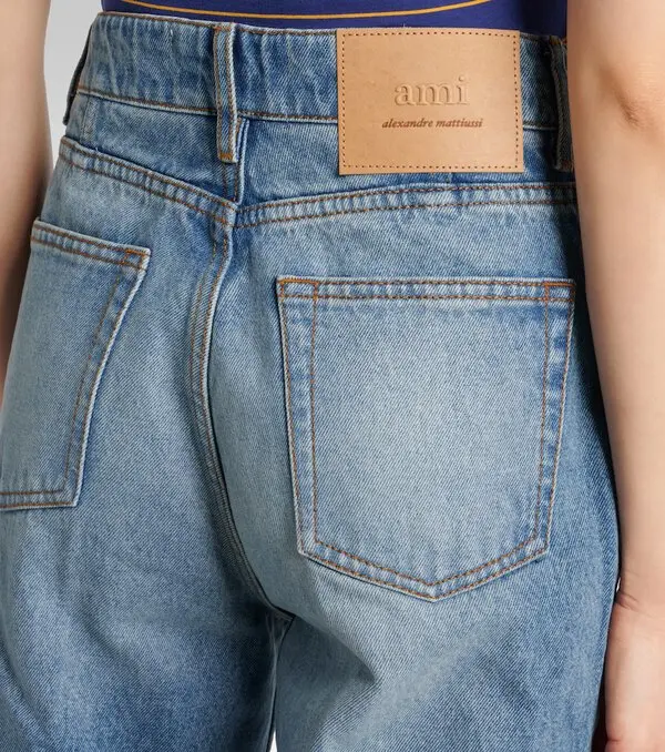 AMI Paris High-rise Flared Jeans - Blue