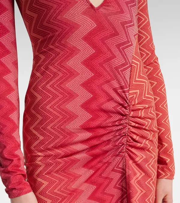 Missoni Chevron Lamé Midi Dress