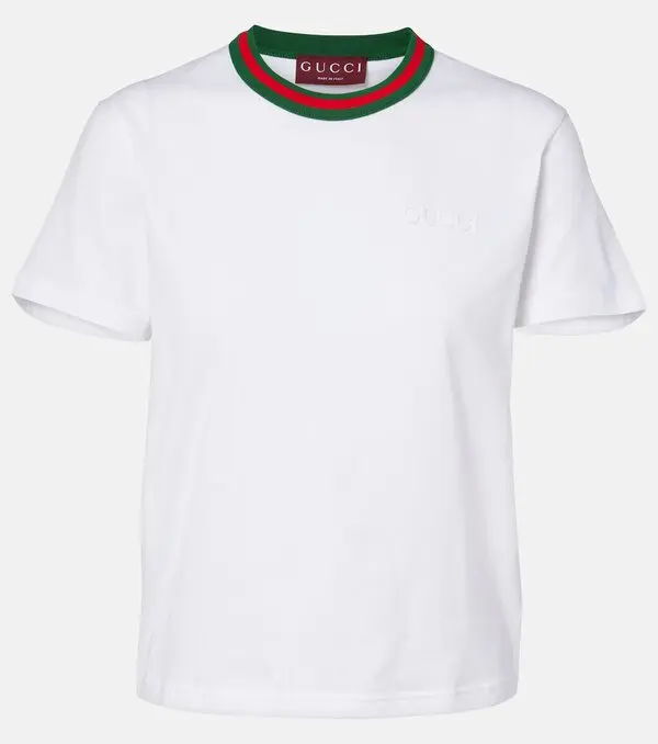 Gucci 70s Printed Cotton Jersey T-shirt - White