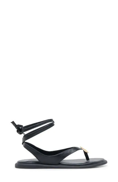 Dolce Vita Judy Ankle-wrap Sandal - Black Leather