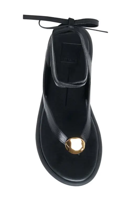 Dolce Vita Judy Ankle-wrap Sandal - Black Leather