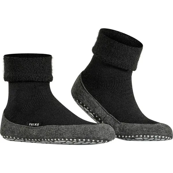 Falke Cozyshoe Wool Blend Sock Slippers - Black