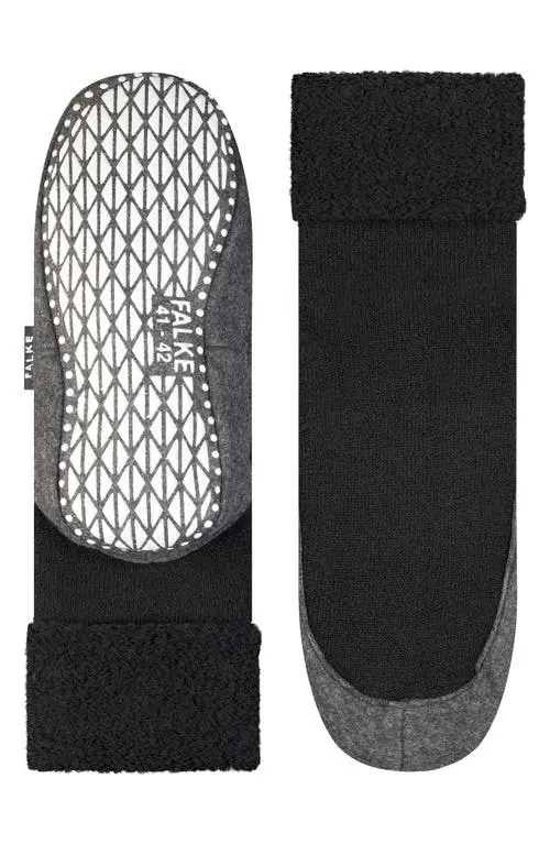 Falke Cozyshoe Wool Blend Sock Slippers - Black