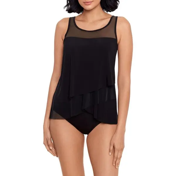 MIRACLESUIT® Illusionist Tankini Top - Black