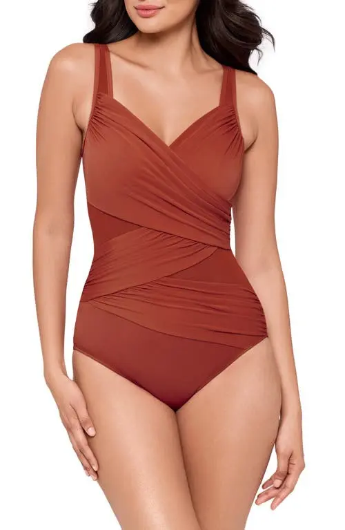 MIRACLESUIT® Network Dd Madero One-piece Swimsuit - Terra
