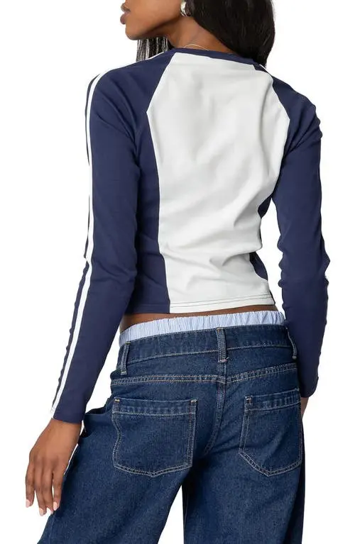 EDIKTED Brooklyn Graphic Long Sleeve T-shirt