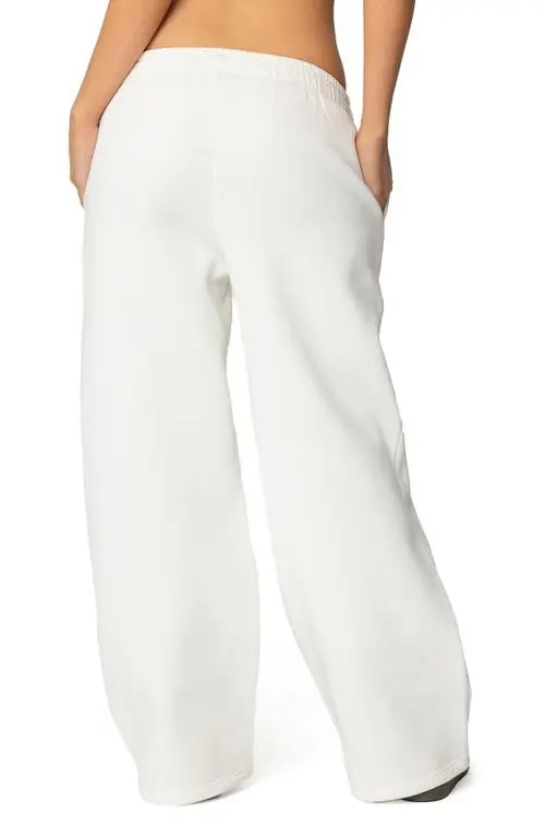 EDIKTED Mili Logo Sweatpants - White
