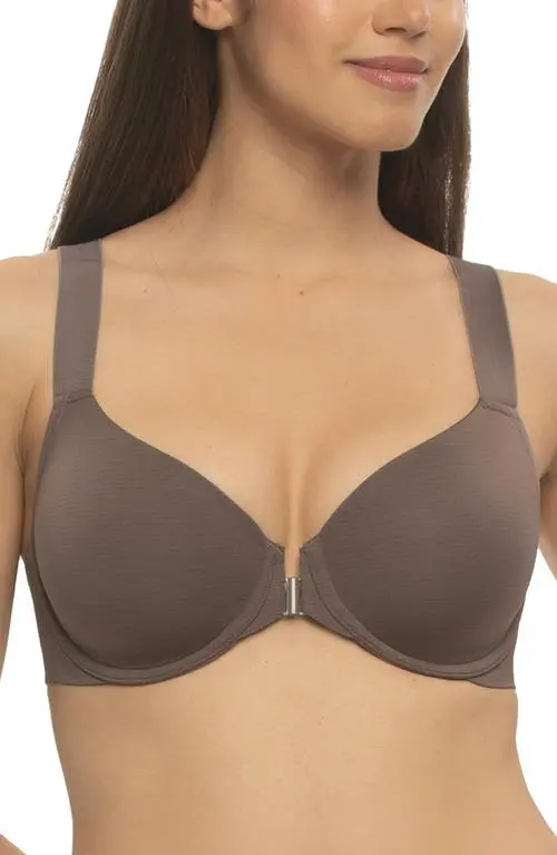 Felina Utopia Front-close Racerback Contour Bra - Sparrow