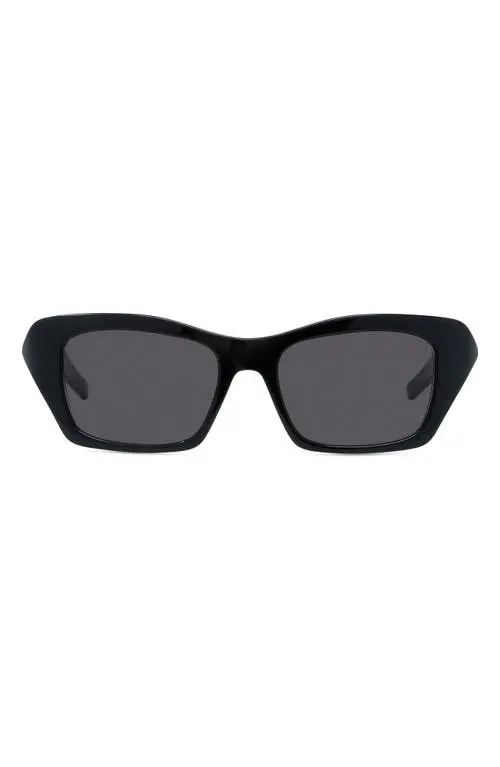 Givenchy 4g Logo Rectangular Sunglasses - Shiny Black / Smoke