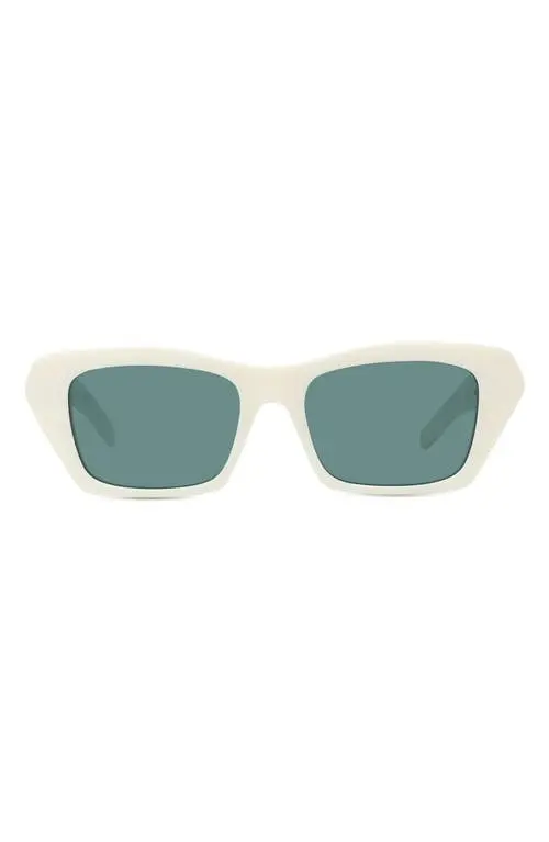 Givenchy 4g Logo Rectangular Sunglasses - White / Green