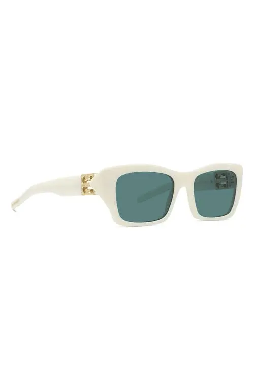 Givenchy 4g Logo Rectangular Sunglasses - White / Green