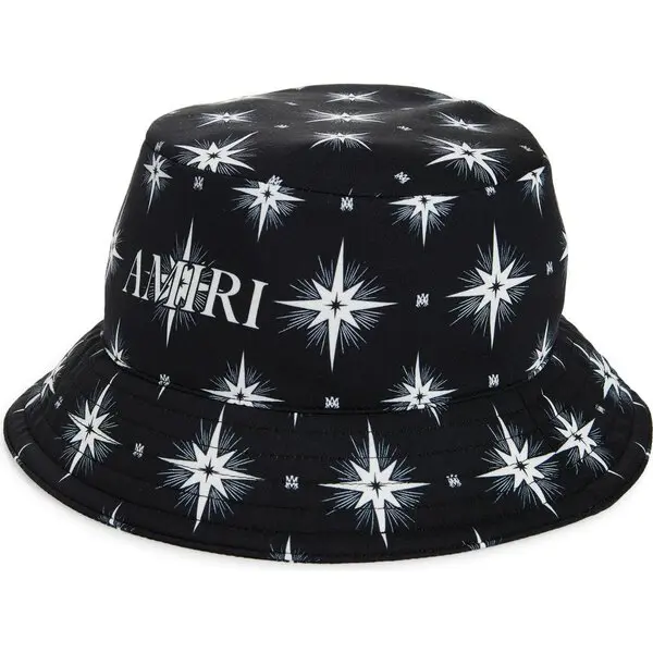 Amiri Starburst Print Bucket Hat In Black - 55% Off | Editorialist