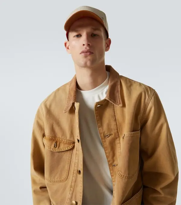 CHRISTIAN LOUBOUTIN Leather-trimmed Baseball Cap