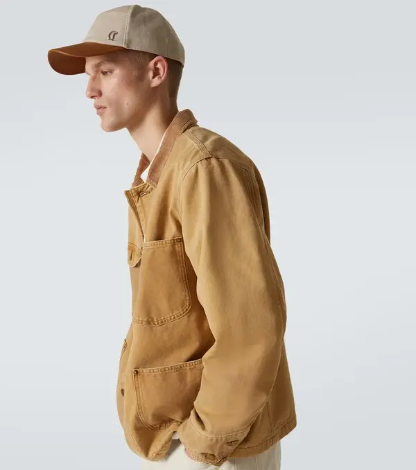 CHRISTIAN LOUBOUTIN Leather-trimmed Baseball Cap