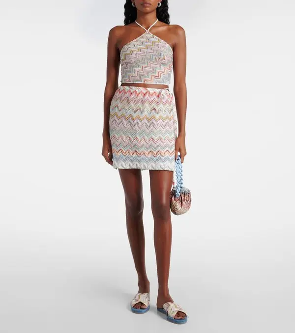 Missoni Zigzag Lame Top - Multicoloured