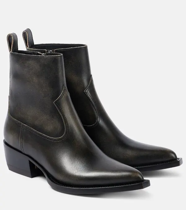 GOLDEN GOOSE Leather Ankle Boots