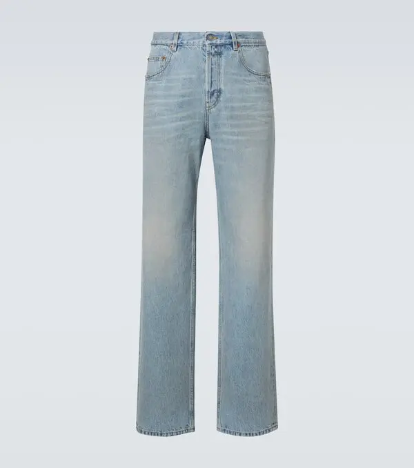 Saint Laurent Mid-rise Straight Jeans