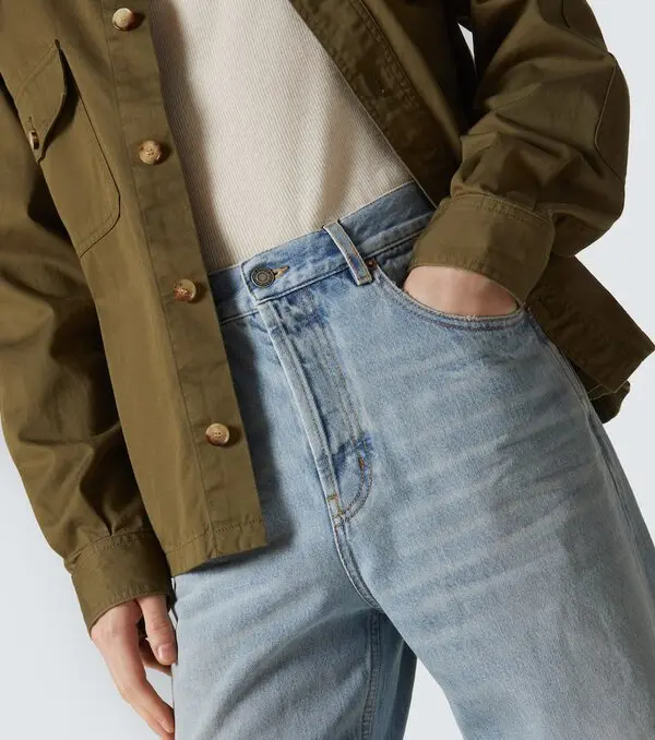 Saint Laurent Mid-rise Straight Jeans
