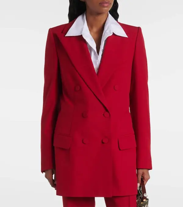 Dries Van Noten Double-breasted Wool Blazer