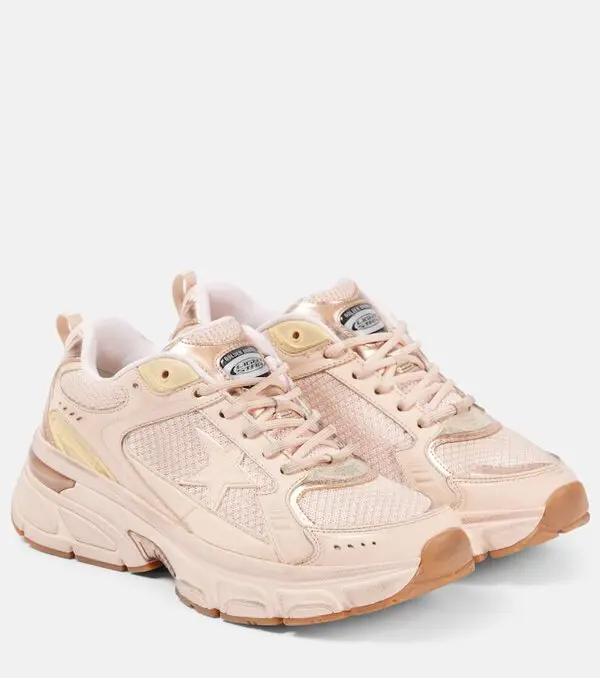 GOLDEN GOOSE Lightstar Leather Sneakers - Pink