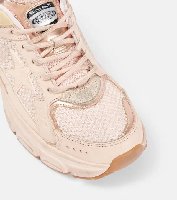 GOLDEN GOOSE Lightstar Leather Sneakers - Pink
