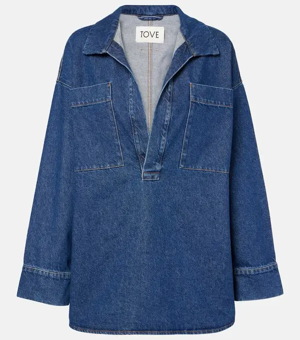 Tove Sonny Denim Blouse - Blue