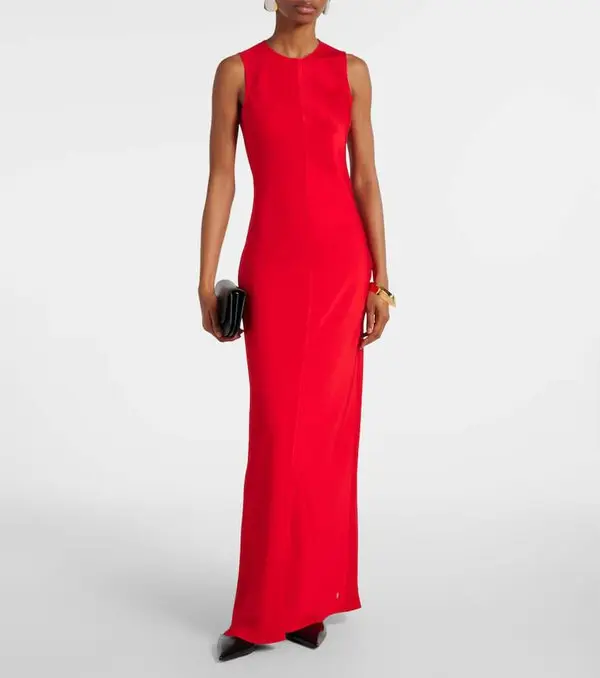 AMI Paris Paneled Maxi Dress